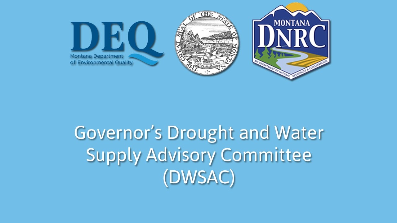 Governor’s Drought and Water Supply Advisory Committee (DWSAC) - YouTube