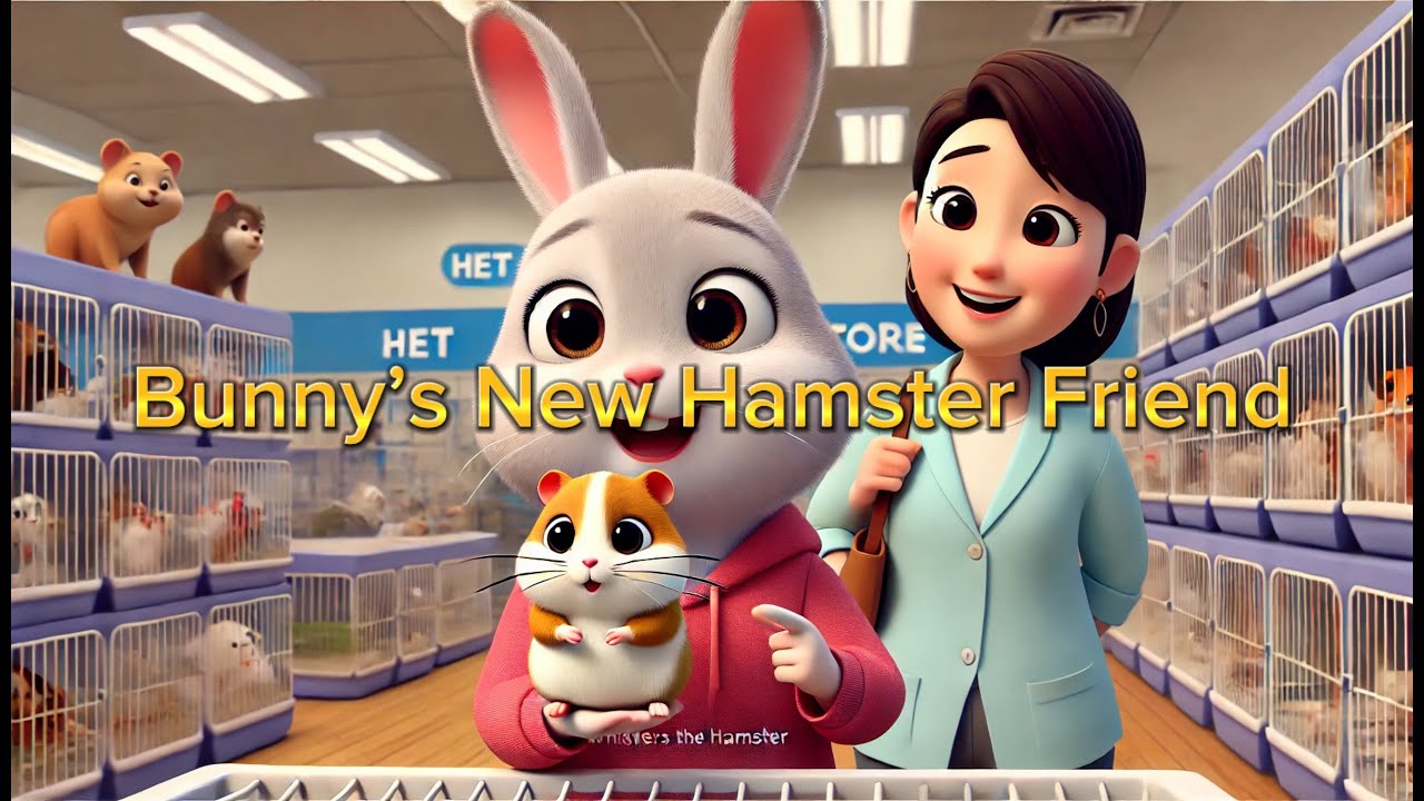 Bunny’s New Hamster Friend | Cute Bunny to Grow by | Bedtime Stories ...