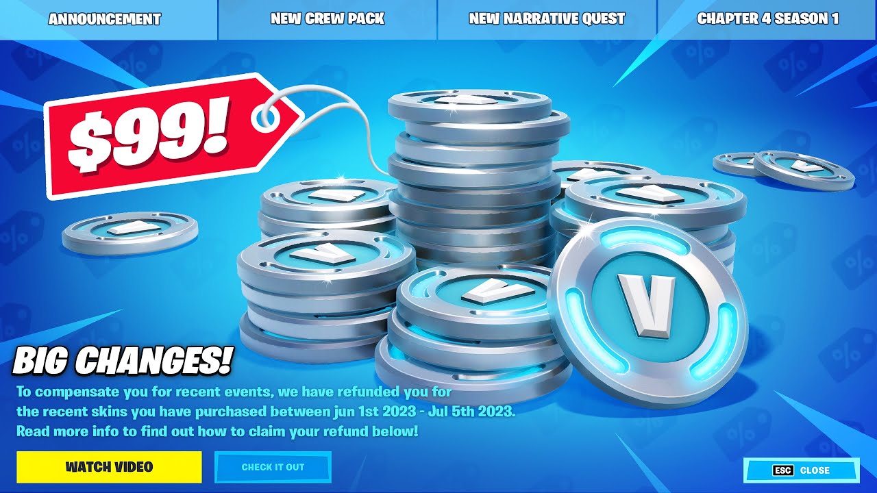 Fortnite CHANGED V-Bucks! - YouTube