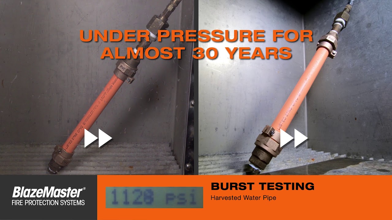 Harvested BlazeMaster CPVC Exceeds Requirements - YouTube