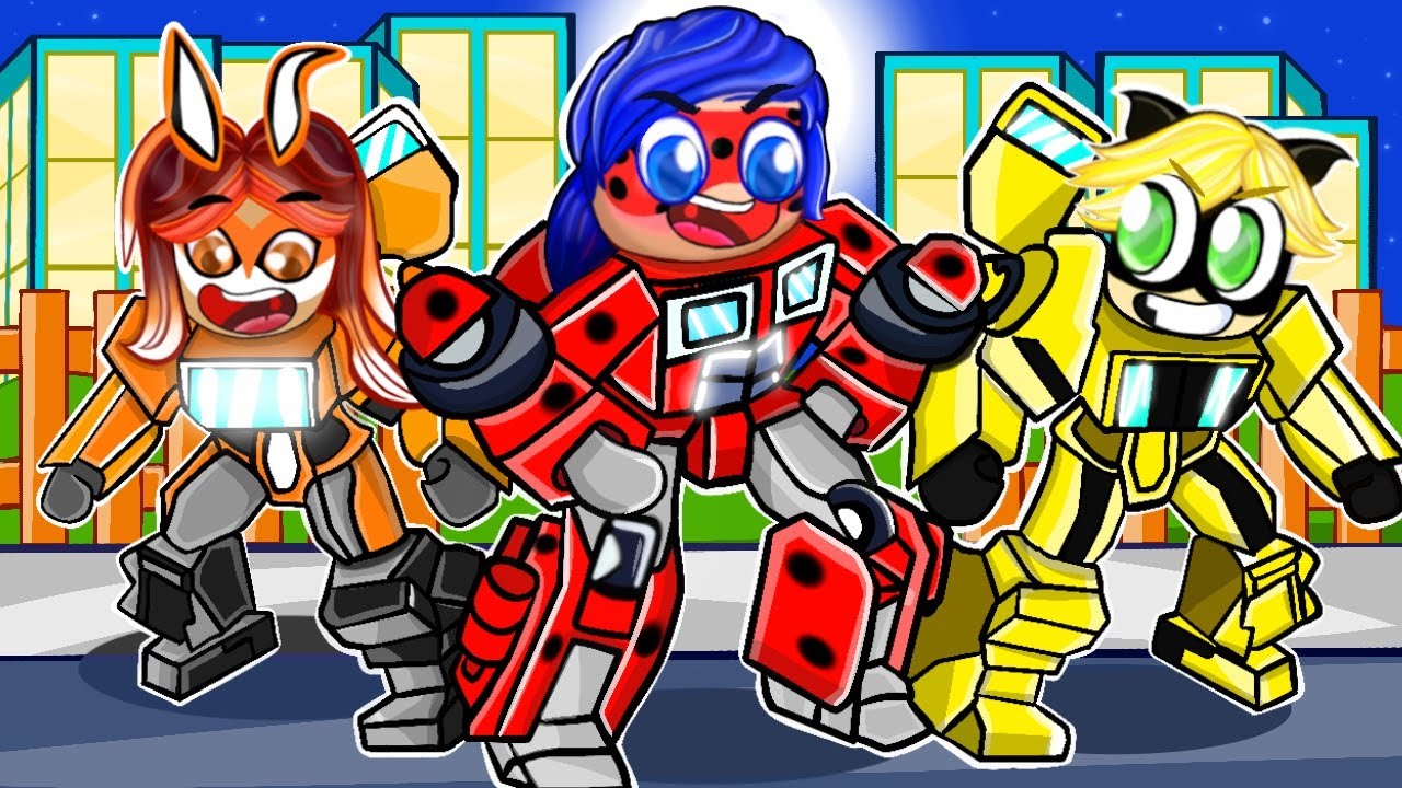 Having A LADYBUG TRANSFORMERS FAMILY in Roblox! - YouTube
