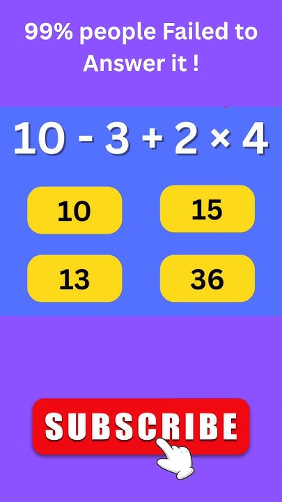 Math quiz , that can solve a genius only ! #brainteaser #mathpuzzle #maths - YouTube