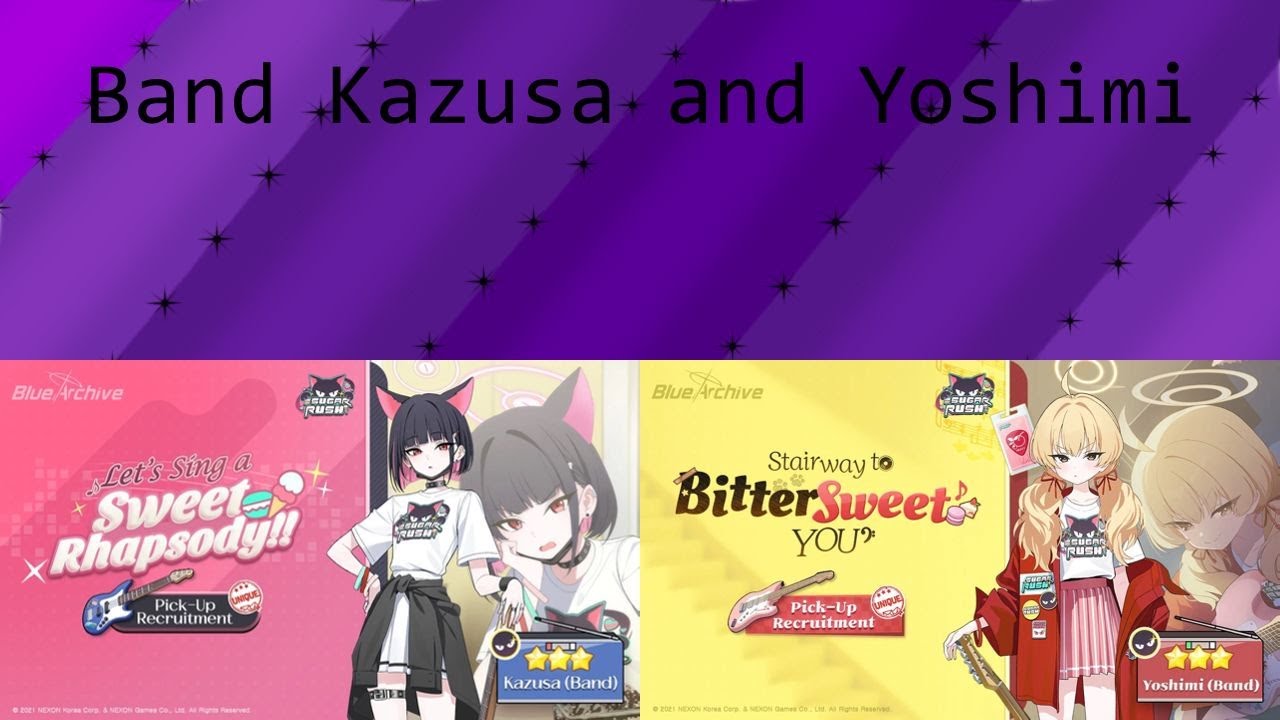 Blue Archive Band Kazusa and Yoshimi - YouTube
