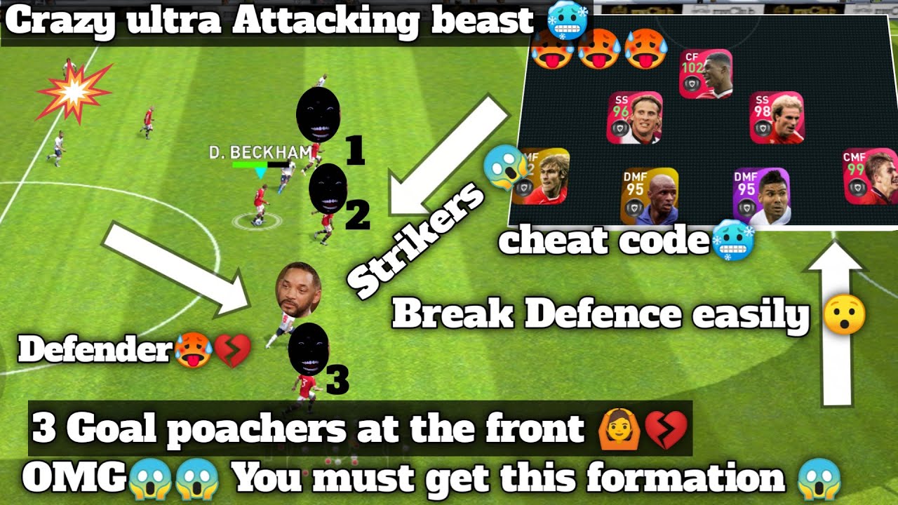 OMG😱 CRAZY ULTRA ATTACKING FORMATION 🥵|3-2-2-3☠️ - YouTube