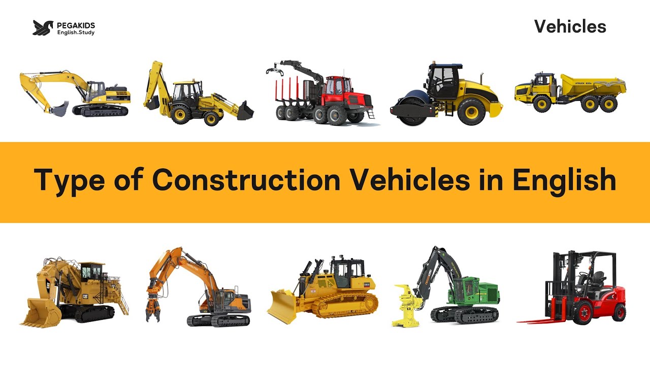 Type of Construction Vehicles in English #shorts #vehicles #vocabulary ...