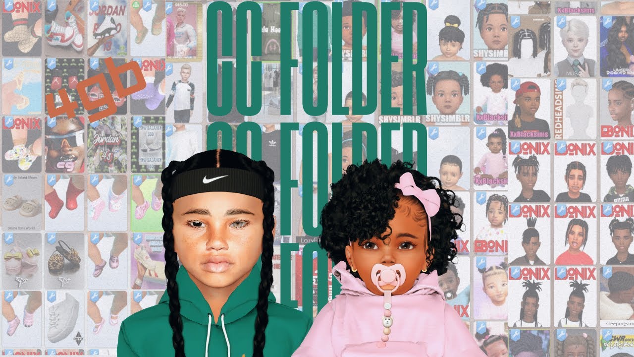 The Sims 4 Child + Infant CC Folder | Urban Siblings 4GB+! #thesims4 ...