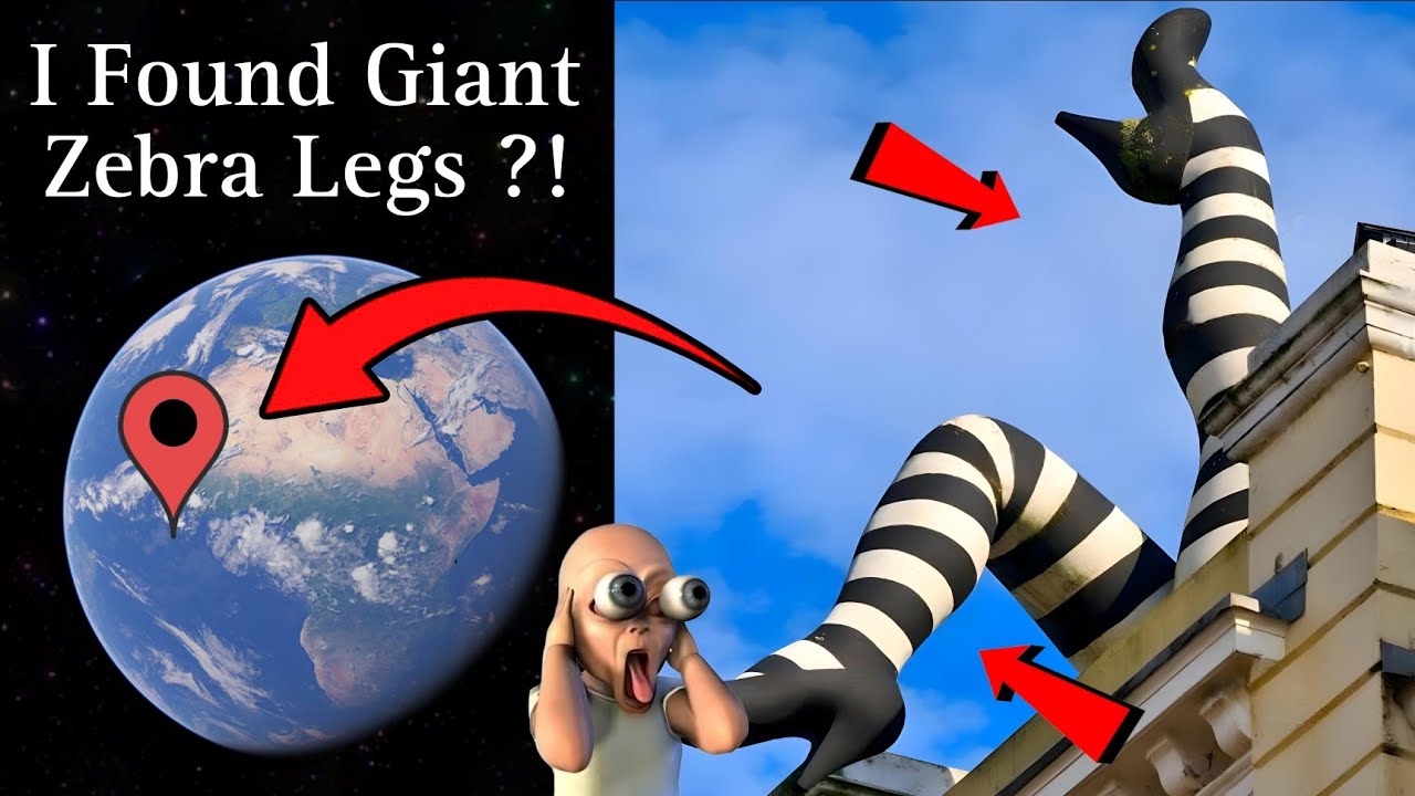 I Found Strange Zebra Legs Sculpture on Google Maps and Google Earth! 🤯 ...
