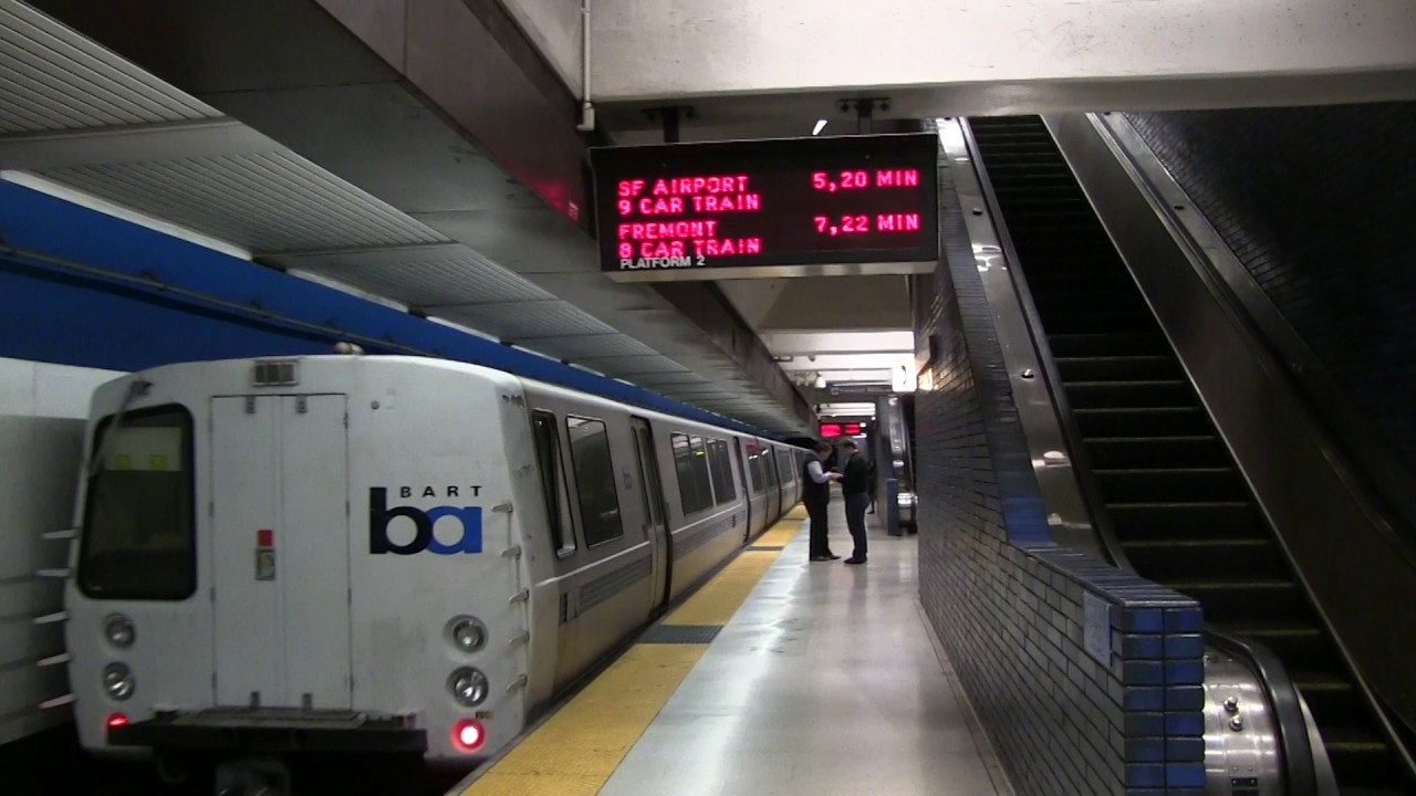 Bart Train - Rohr B Car #1628 Millbrae Bound Red Line Departing 19th ...