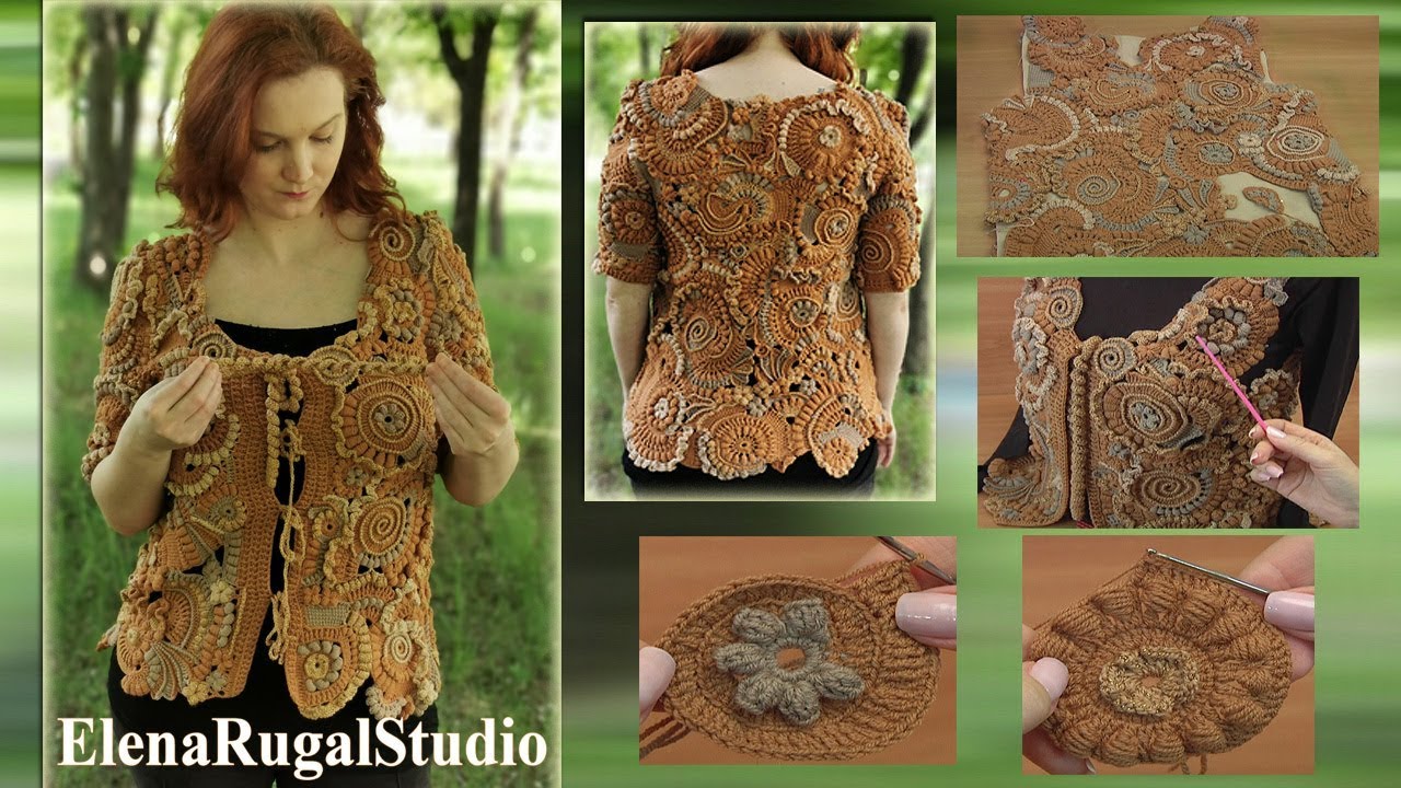 Beautiful Freeform Technique Jacket Tutorial 98 Part 2 of 2 - YouTube