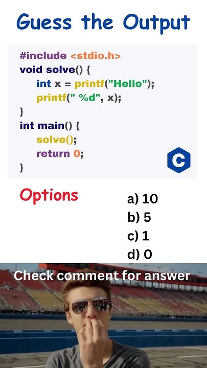 c Interview Question || #cprogramming #c++ #interview #shorts - YouTube