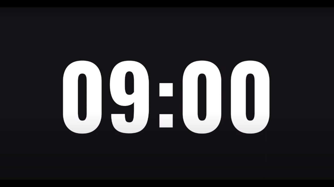 9 Минут Таймер- 9 minutes timer - 9分タイマー - YouTube
