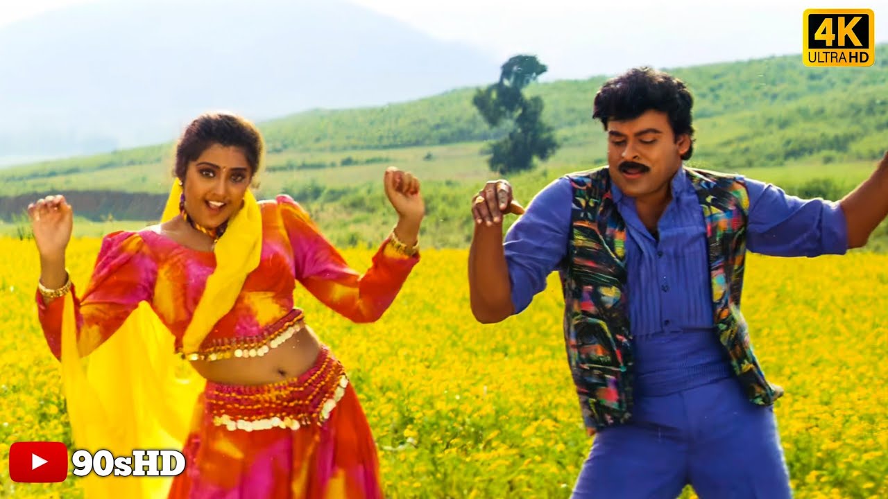 Anjanee Puthruda 4k Video Song || Muta Mestri || Chiranjeevi , Roja ...