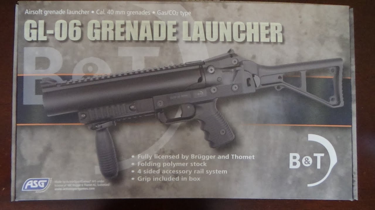 Brugger & Thomet, GL 06 Grenade Launcher, Airsoft - YouTube