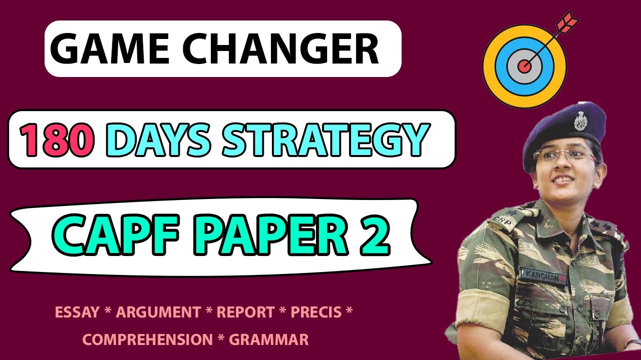 Best CAPF PAPER 2 STRATEGY in 180 days / CAPF AC 2020 Paper 2 ...