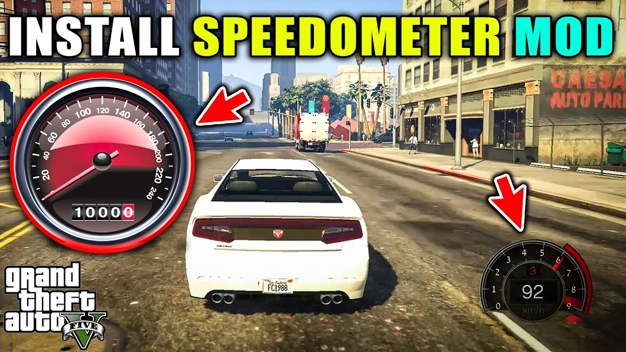 [Urdu/Hindi] How to Install SPEEDOMETER in GTA 5 Epic Game Version ...