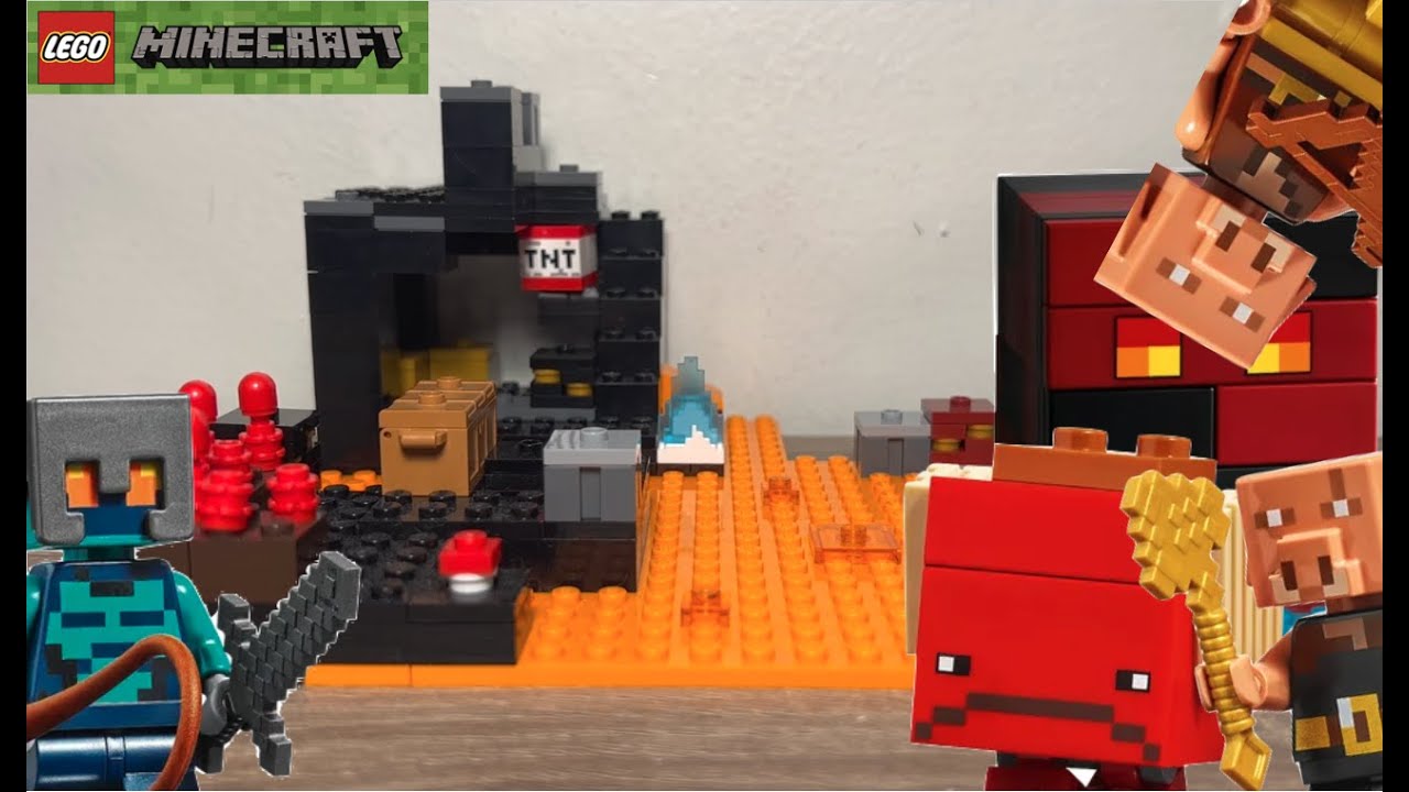 LEGO Minecraft The Nether Bastion 21185 - YouTube