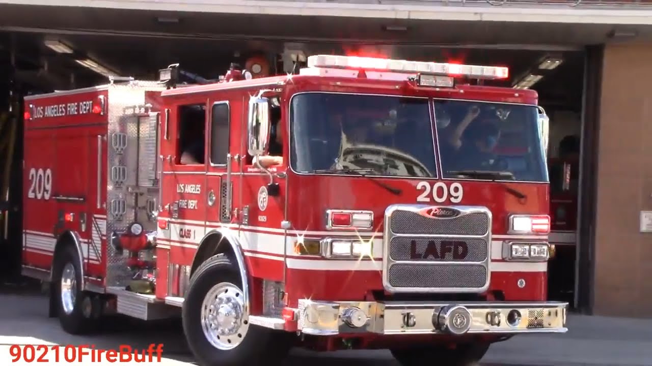 LAFD Engine 209 Responding - YouTube