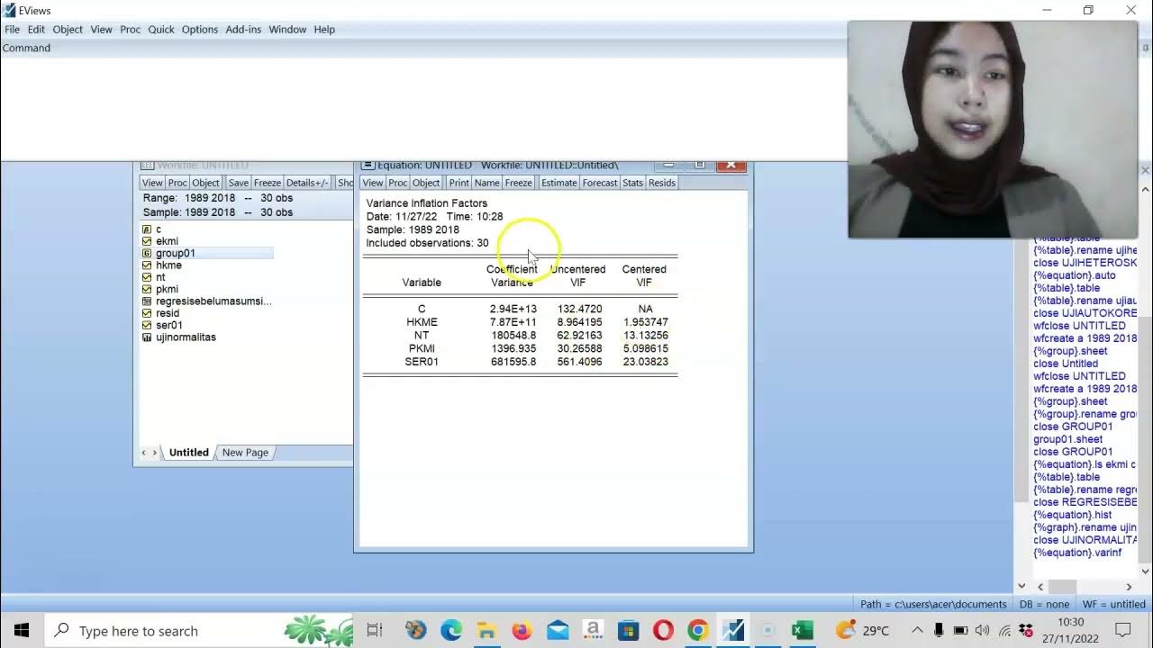 VIDEO TUTORIAL PENGOLAHAN DATA DENGAN EVIEWS 9 - YouTube