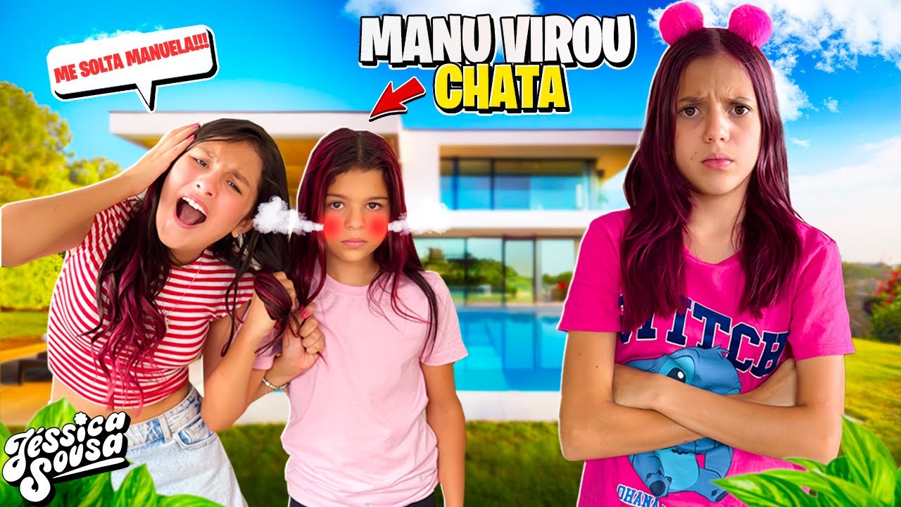 MANU VOLTOU A SER PRIMA CHATA DA JÉSSICA E BRIGOU FEIO COU LOUISE ...