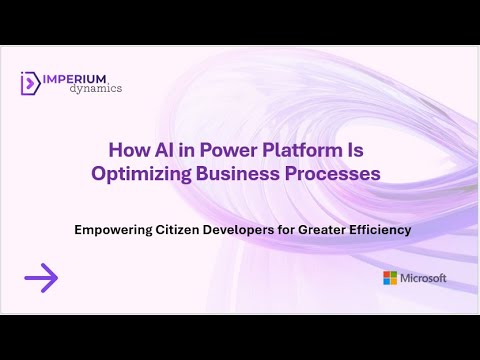 How AI in Power Platform Is Optimizing Business Processes - YouTube