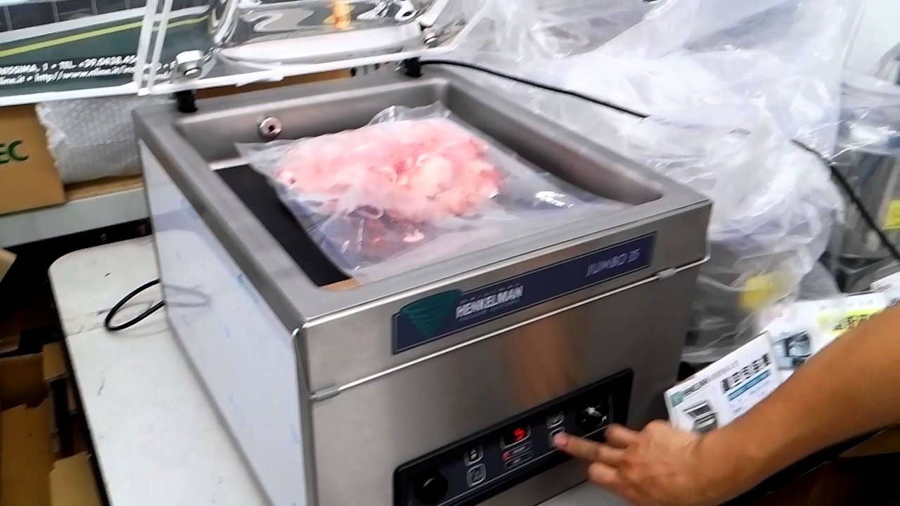 真空包裝生肉片。Hemkelman漢克曼真空包裝機JU-35標準型耐操式 [星元貿易] - YouTube