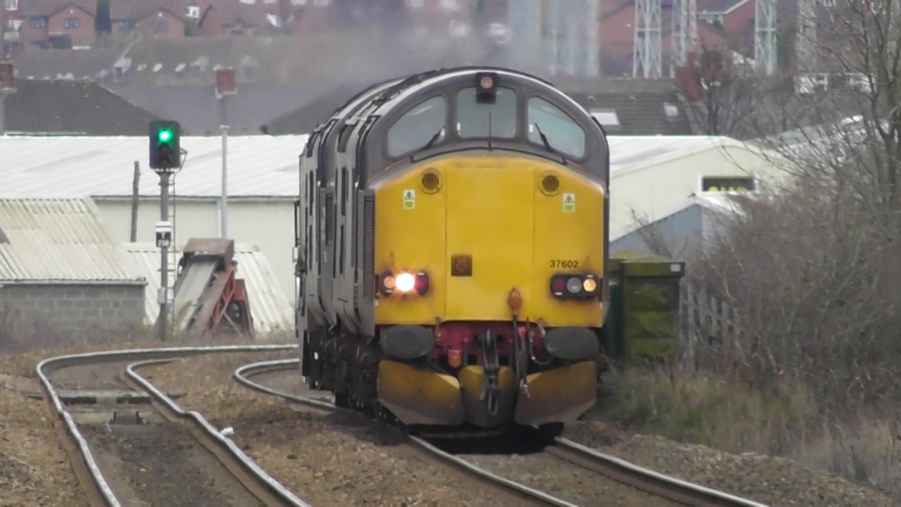 DRS Class 37s 37602 & 37069 Metrocentre - 6M60 Seaton to Sellafield ...