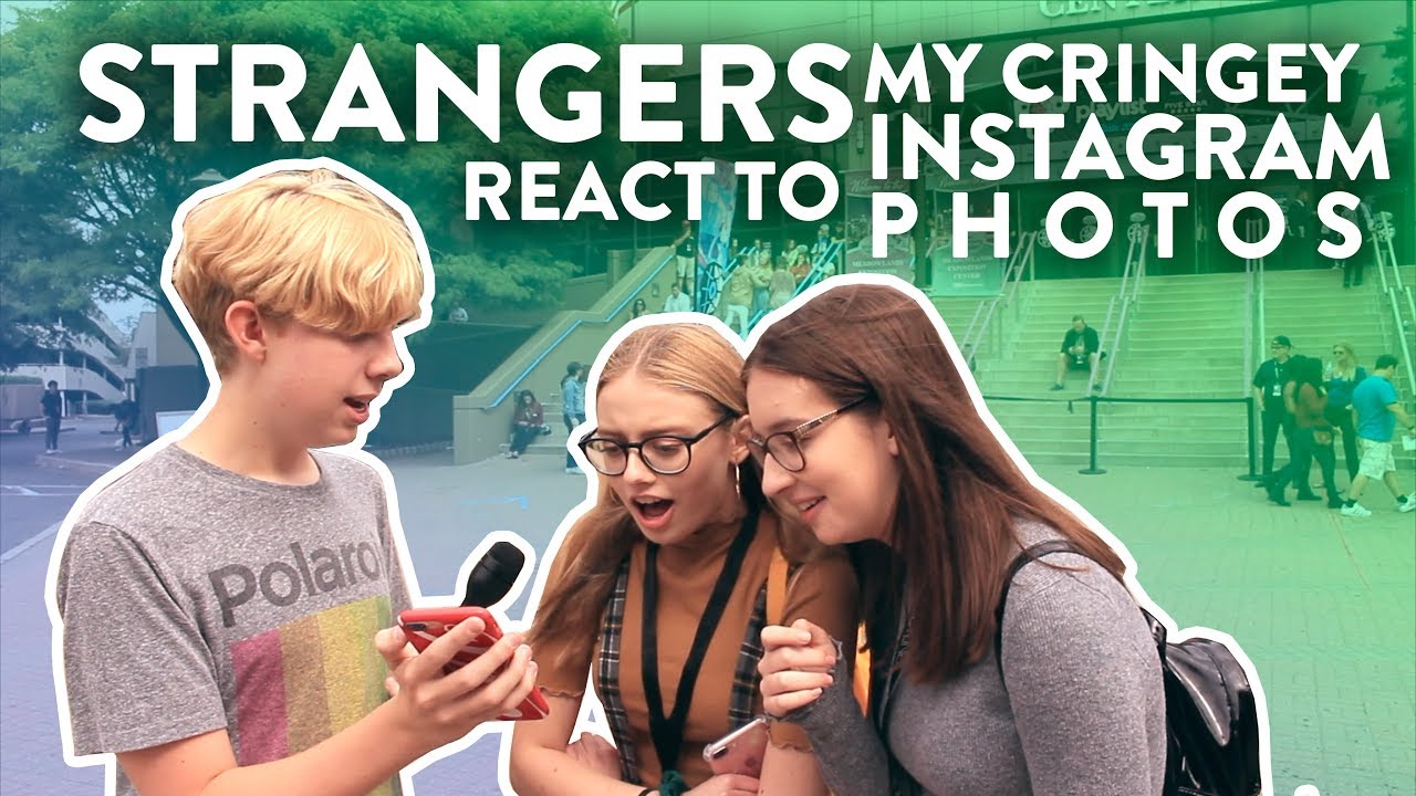 STRANGERS REACT TO MY CRINGEY INSTAGRAM PHOTOS - YouTube