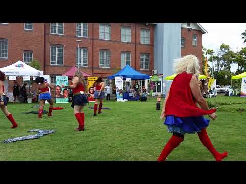 Wonder woman Flash Mob at the 1018 Women's festival