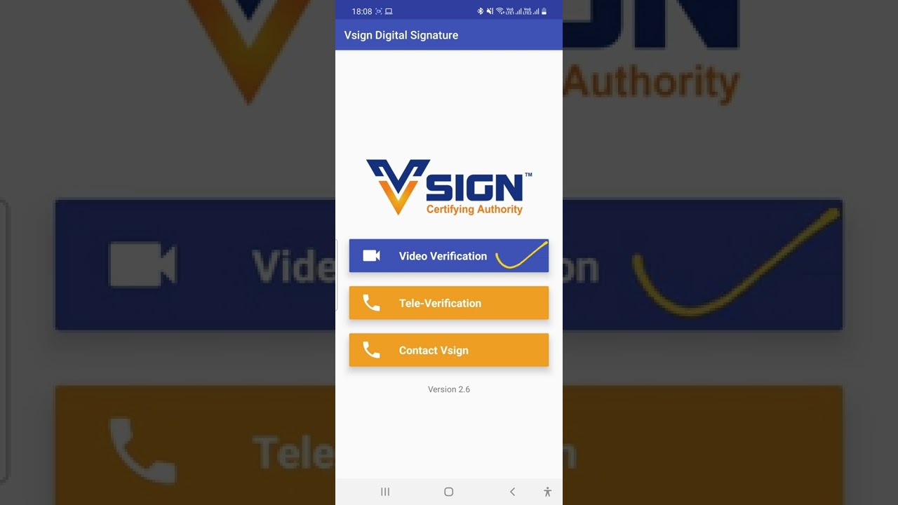 V sign Digital Signature Certificate Video Verification Process # Video ...
