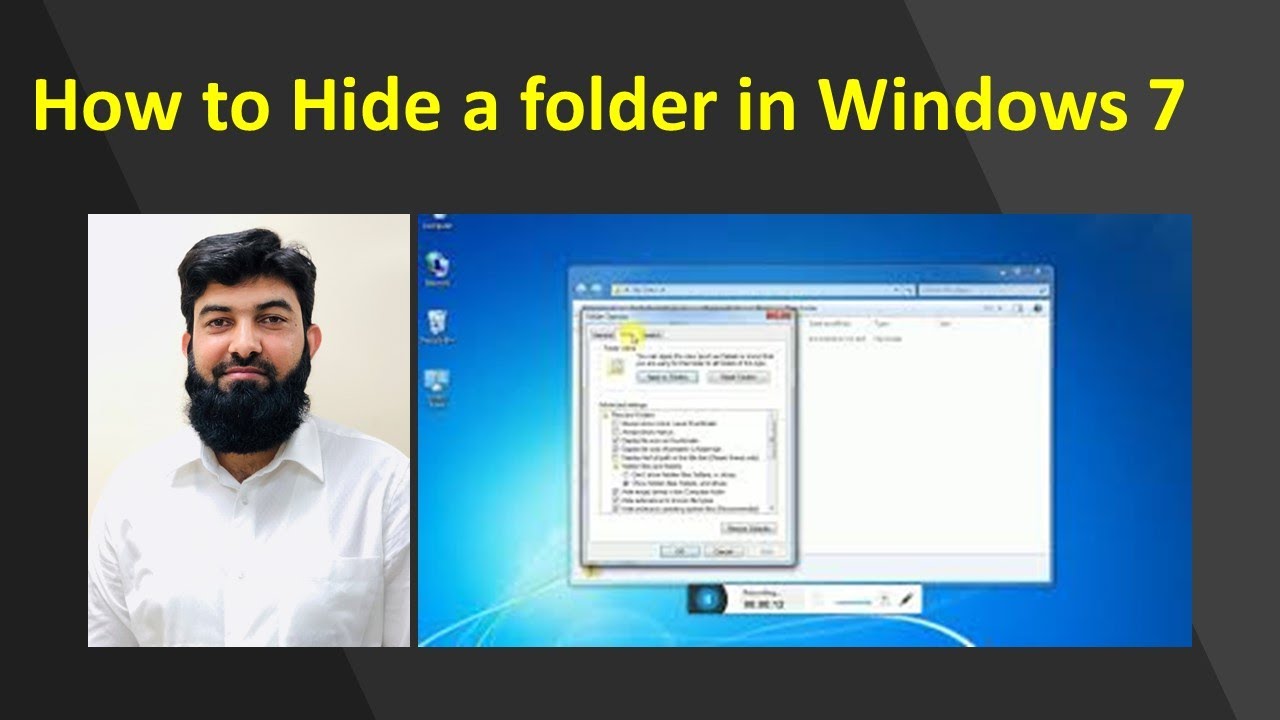 How To Hide A Folder In Windows 7 YouTube How To Hide A Folder In Windows 7 YouTube