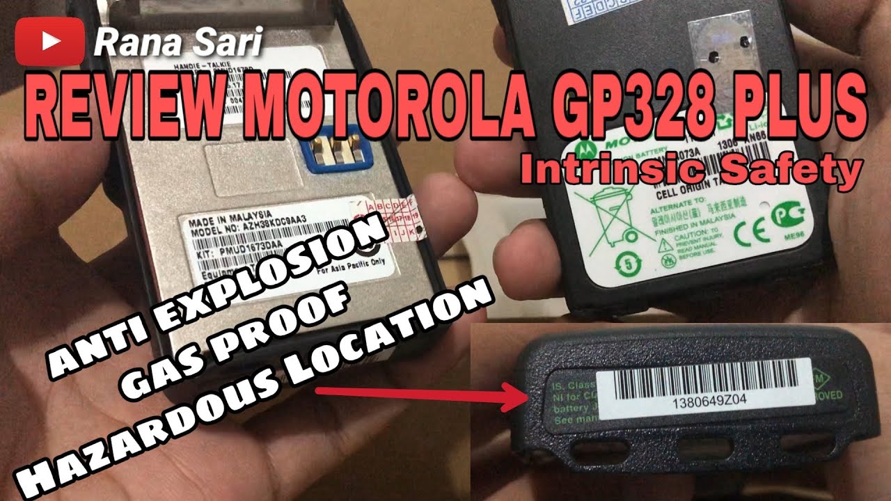 UNBOXING REVIEW MOTOROLA GP328 PLUS INTRINSIC SAFETY - FM APPROVED ...