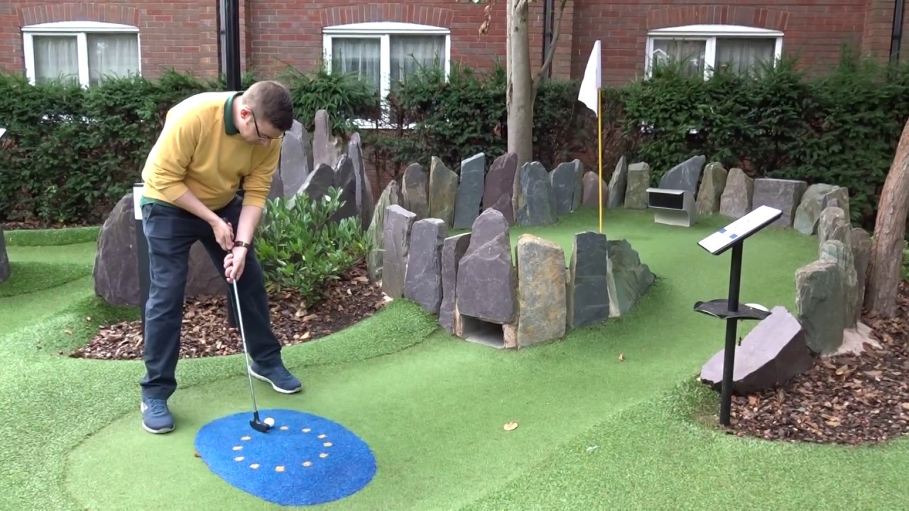 Ryder Legends Mini Golf course at The Belfry - Hole 10 - YouTube