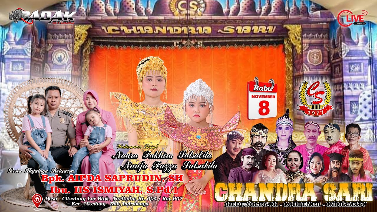 LIVE STREAMING MALAM || SANDIWARA CHANDRA SARI || TARIKOLOT - CIKEDUNG ...