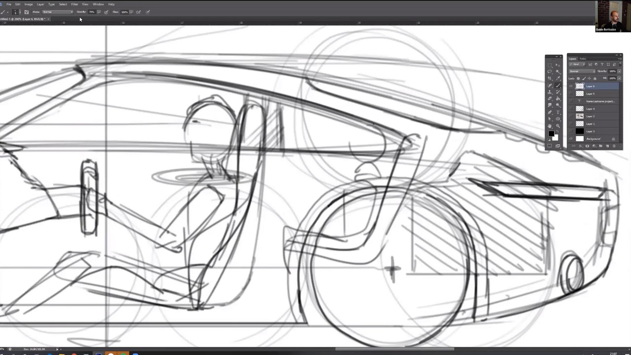 HOW TO DRAW THE ORTHOGRAPHICS OF A SPORTSCAR - YouTube