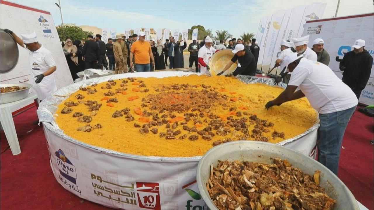 Libyan chefs cook up giant couscous for UNESCO recognition bid | AFP ...