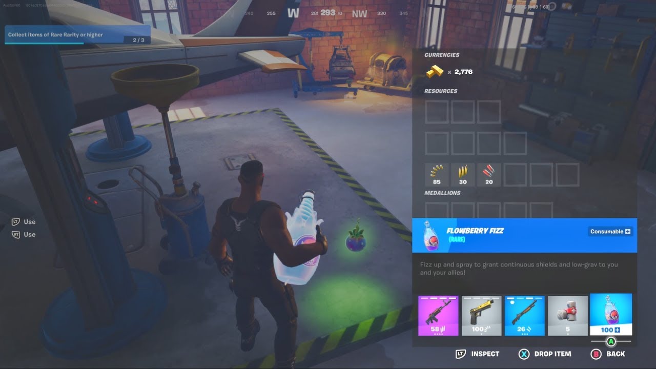 Using The New Flowberry Fizz In Fortnite (It's New To Me) - YouTube