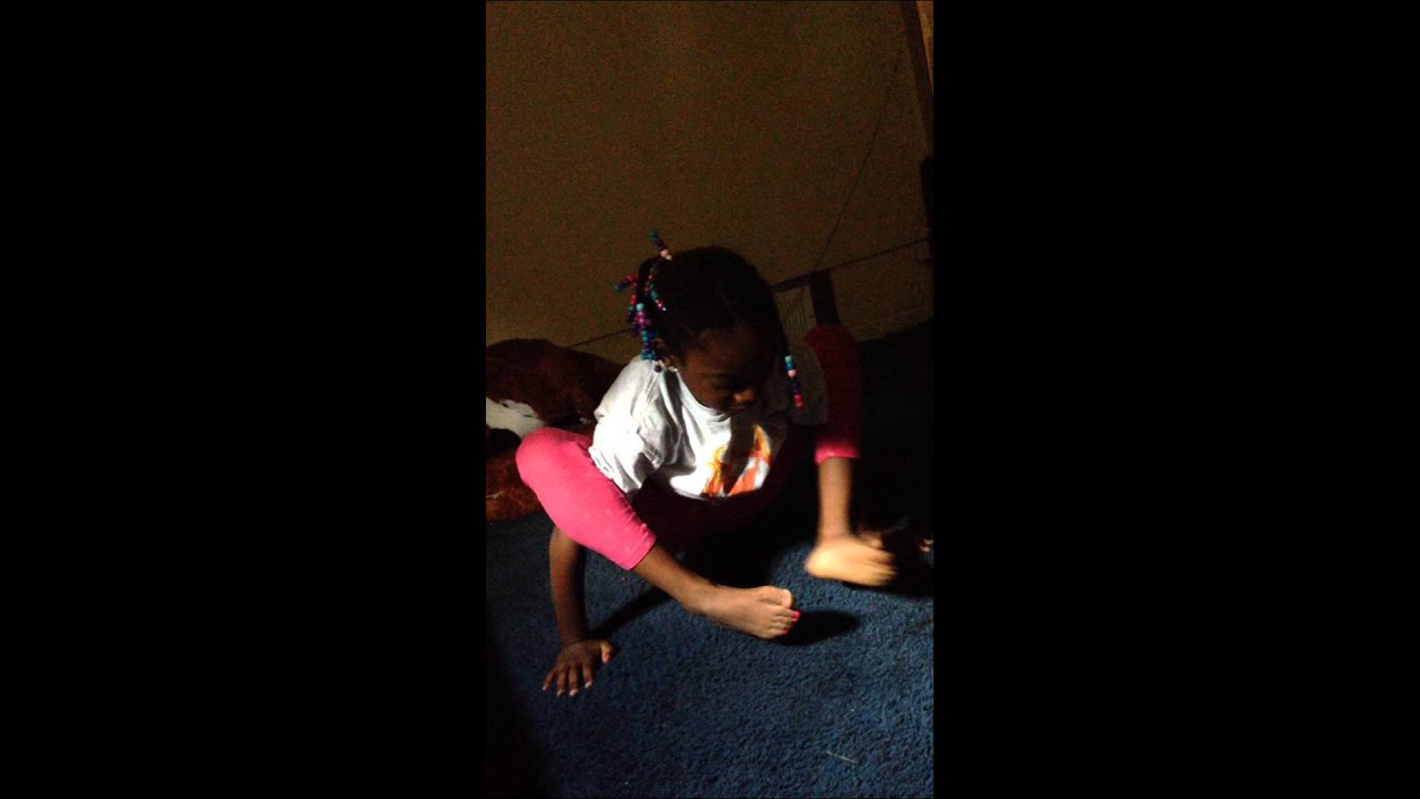 My baby girl doing a back bend - YouTube