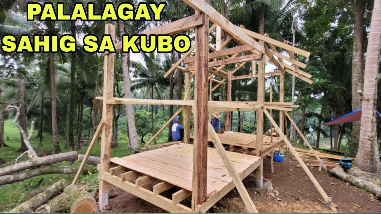 Update sa Project na Kubo Paglalagay ng sahig - YouTube