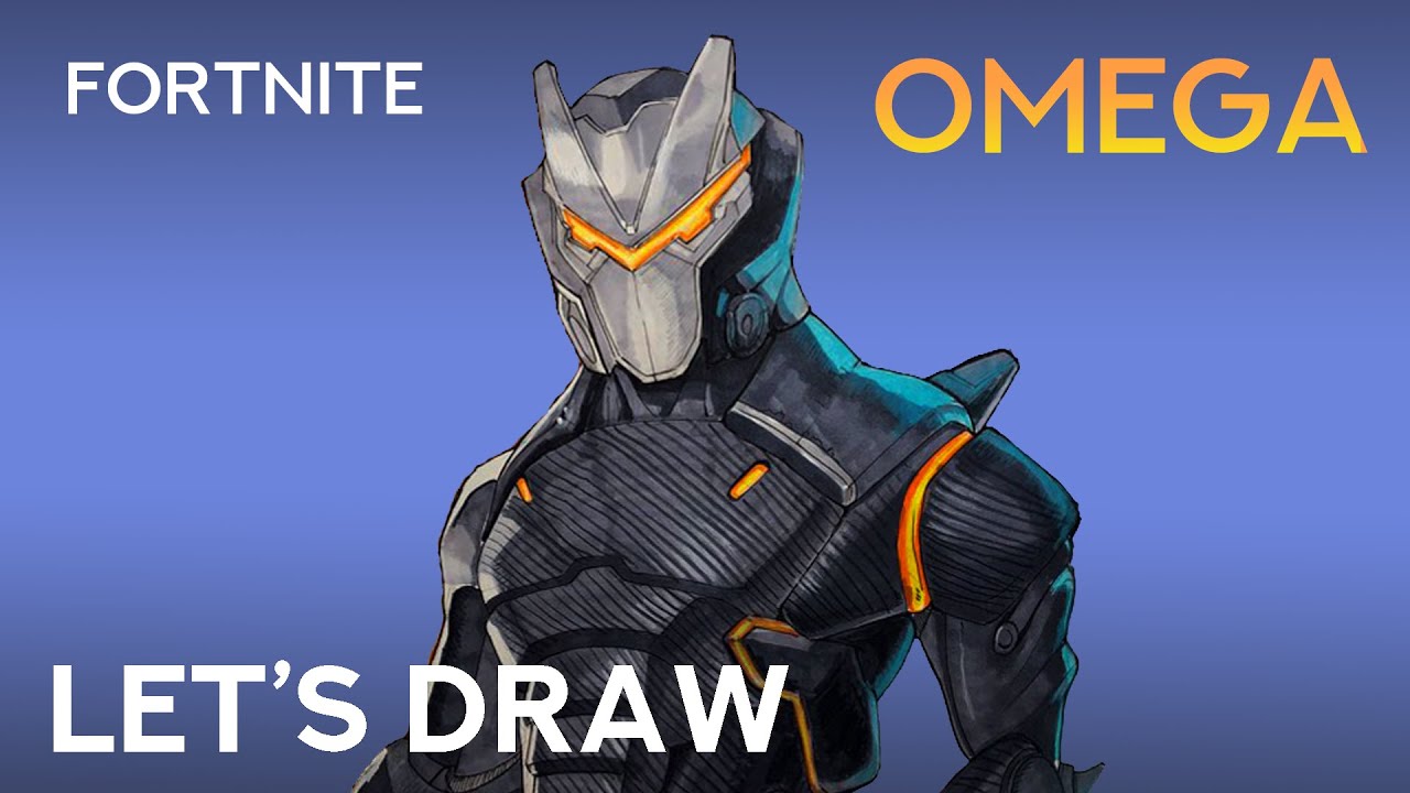 [How to draw Fortnite] | Omega | Fortnite | Timelapse | Gbrush - YouTube