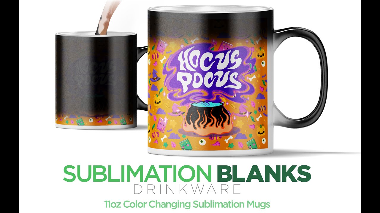 JOTO™ Sublimation Blanks | 11oz Color Changing Sublimation Mugs - YouTube