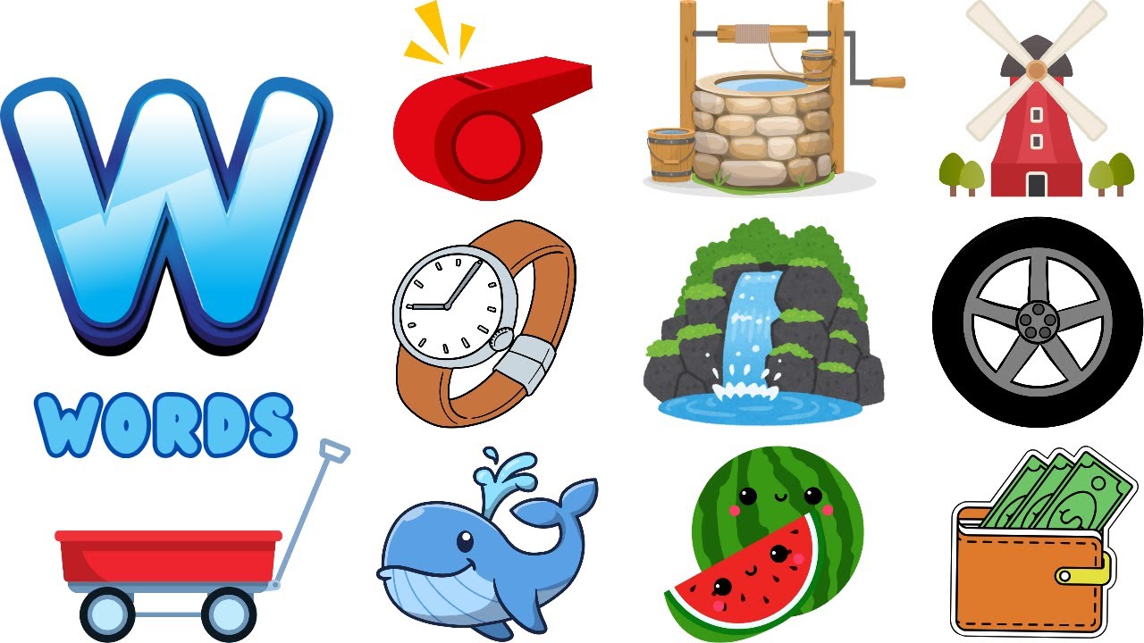 Letter W Words for kids | Words That Start with Letter W | Kids ...