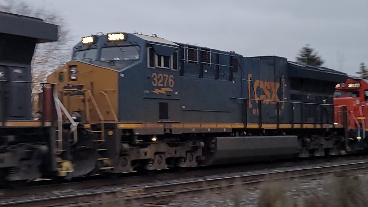 (CSX 3276) CN 397 - 2989/CSX 3276/IC 3101 In Lynden Ontario - YouTube