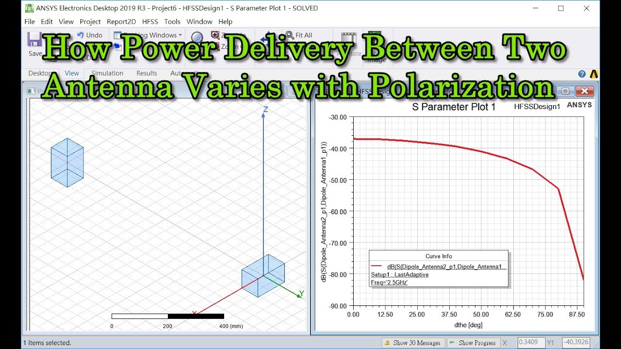 How Power Delivery Between Two Antenna Varies with Polarization - YouTube