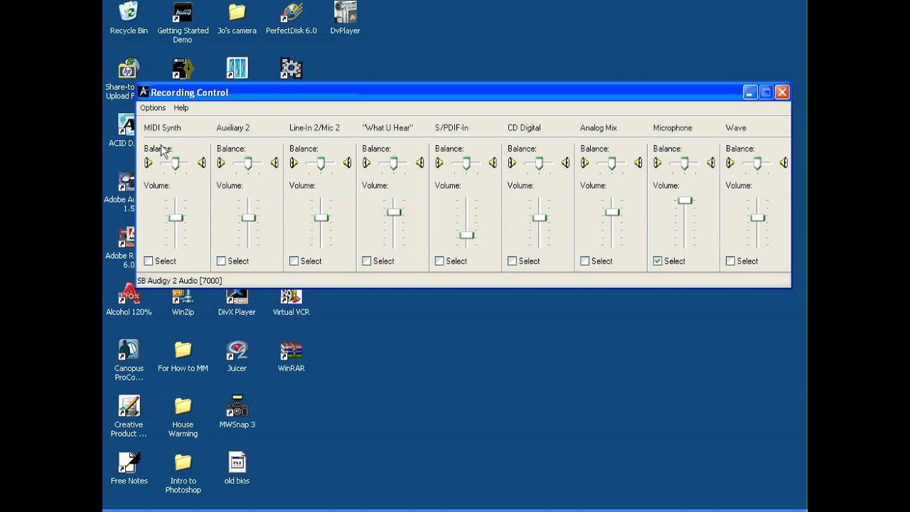 Selecting The Audio Input windows XP.wmv - YouTube