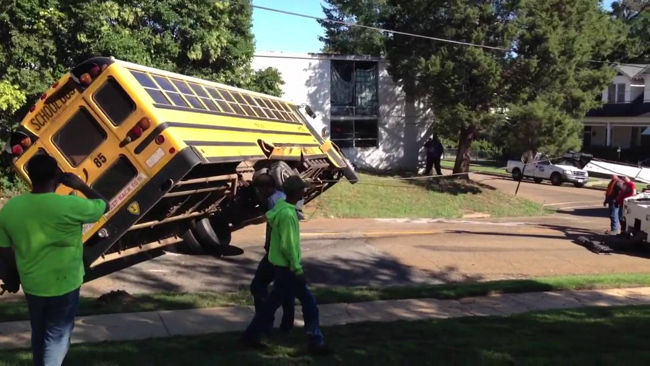 School Bus Flip - YouTube