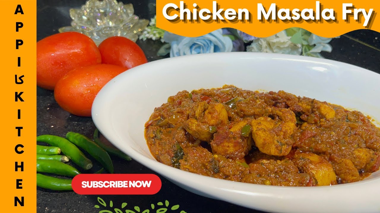 Chicken Masala Fry || Quick Masala Fried Chicken || Street Style ...