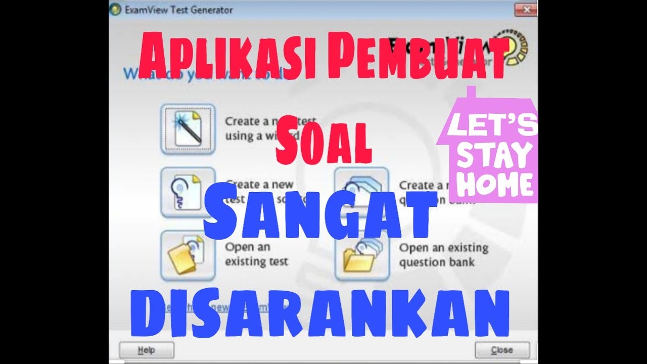 Tutorial Membuat Soal Ujian dengan Menggunakan Aplikasi Examview - YouTube
