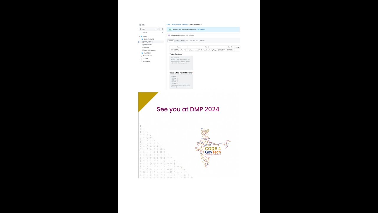 Project Listing Tutorial Using Issue Listing Template for C4GT's DMP 2024 - YouTube