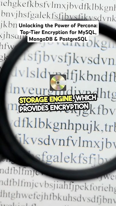 Percona: Top-Tier Encryption for MySQL, MongoDB & PostgreSQL. #percona #encryption #databases ...