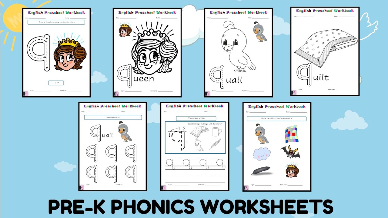 Phonics Activities for kids | Preschool Worksheets| Pre-K Phonics ...